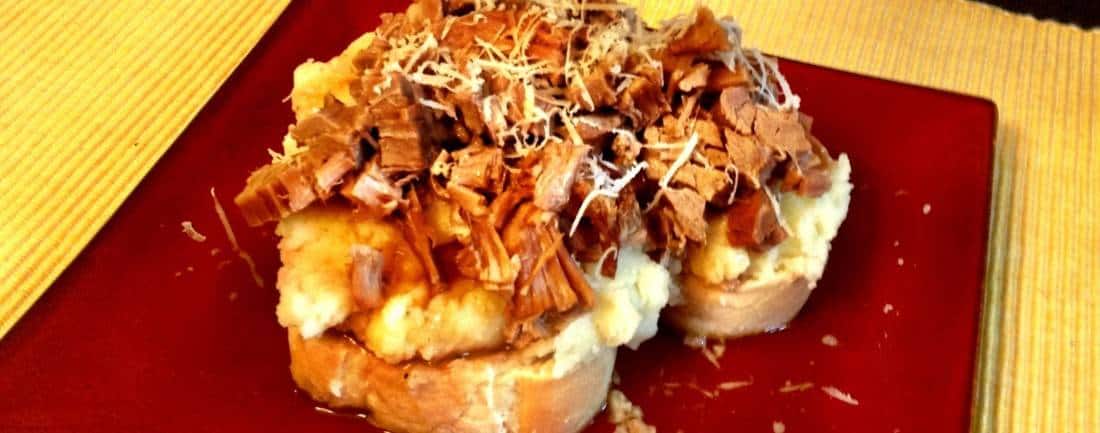 open-faced roast beef sandwiches - The Cookie Rookie