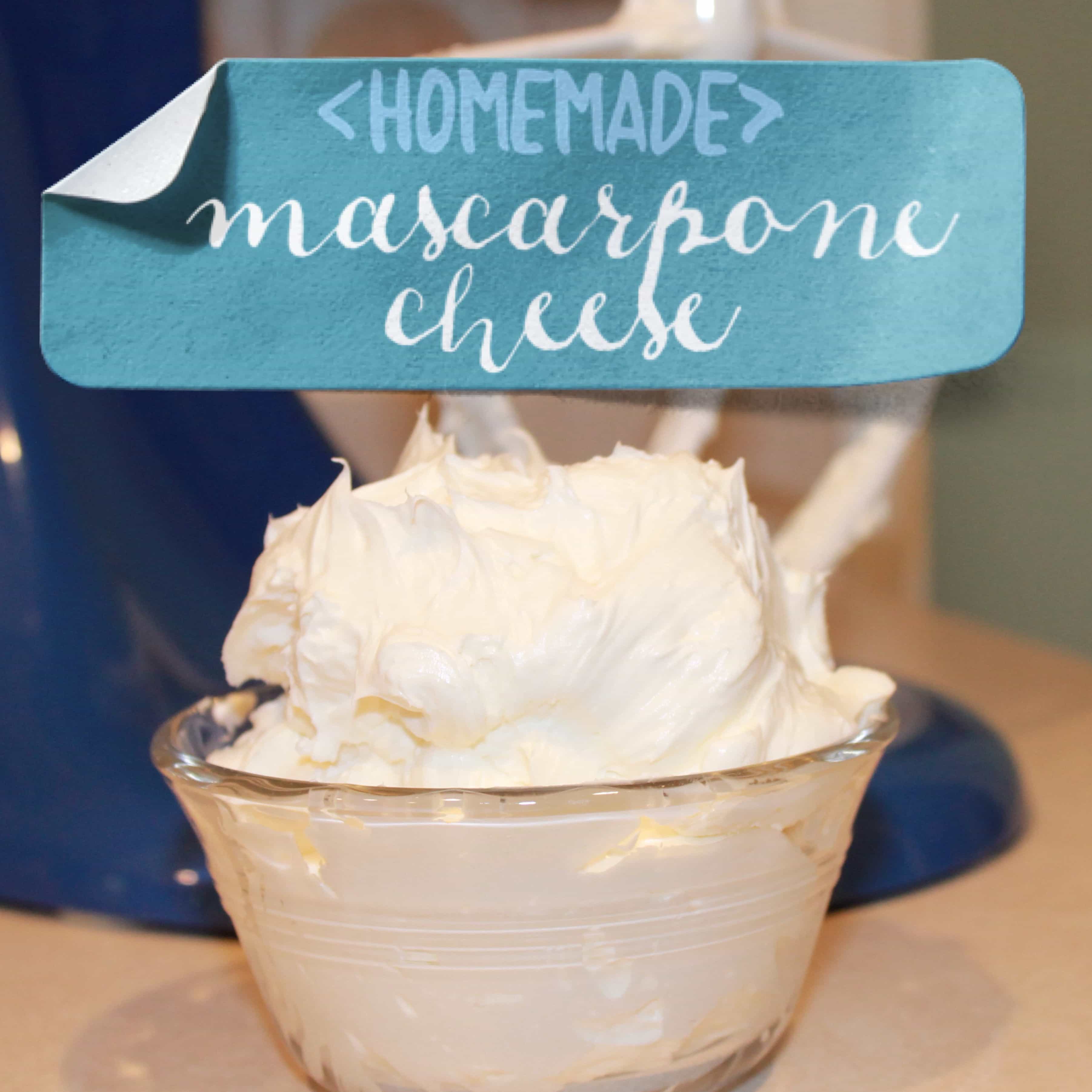 Homemade Mascarpone Cheese - The Cookie Rookie