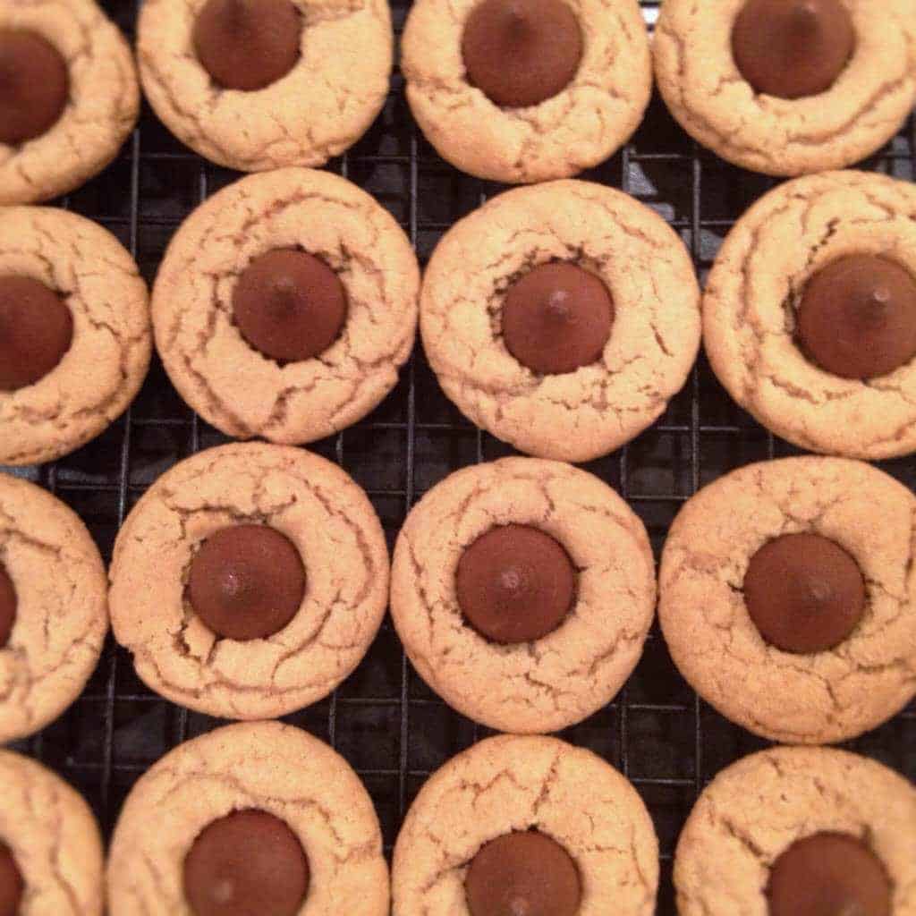 Peanut Butter Chocolate Kiss Cookies - The Cookie Rookie