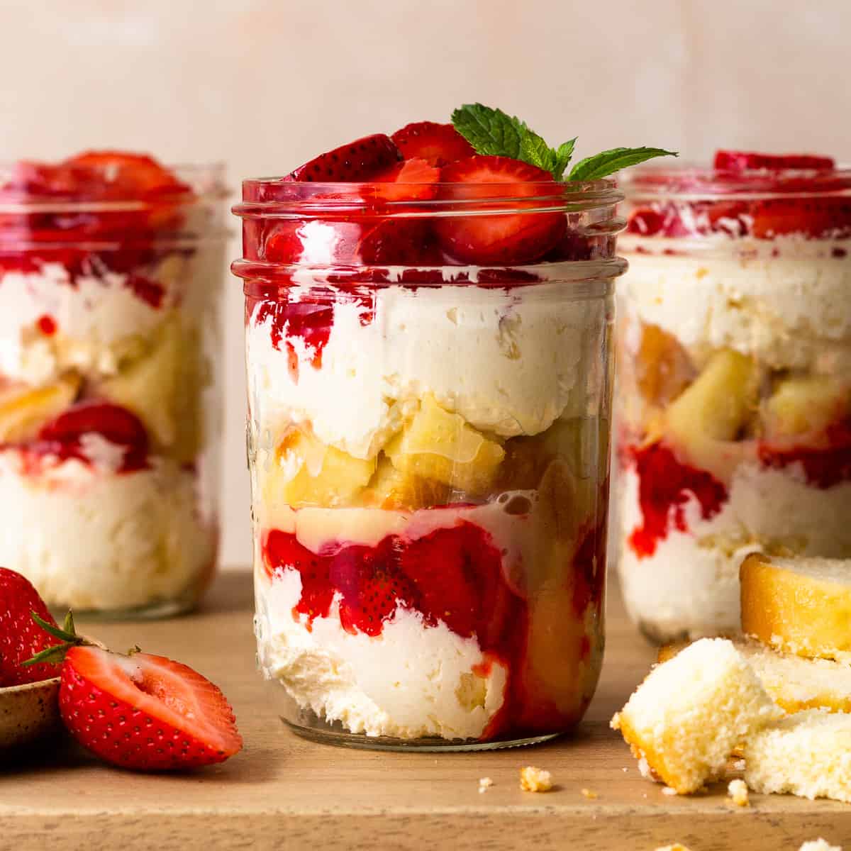 Strawberry Shortcake Trifle Cups - The Cookie Rookie