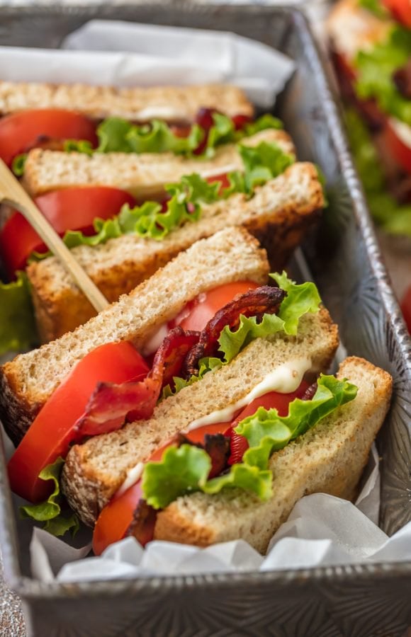 BLT Sandwich Sliders Recipe- The Cookie Rookie®