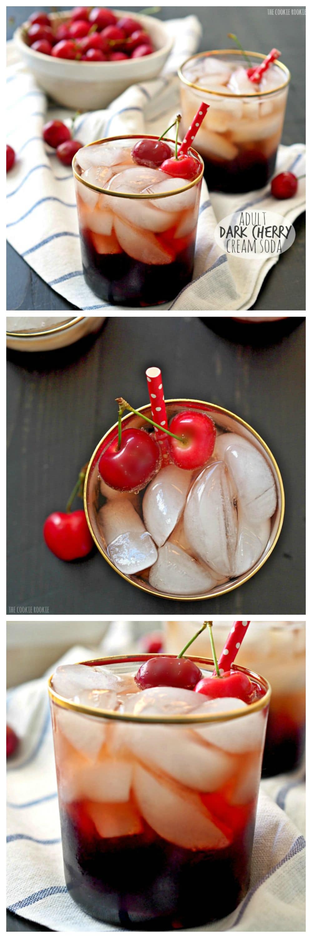 Dark Cherry Cream Soda Cocktail Recipe The Cookie Rookie