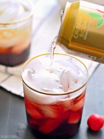 Dark Cherry Cream Soda Cocktail Recipe - The Cookie Rookie®