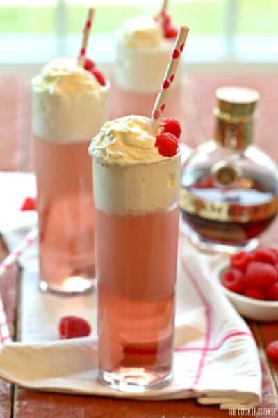 Raspberry Italian Cream Soda (Alcoholic Version) - The Cookie Rookie®