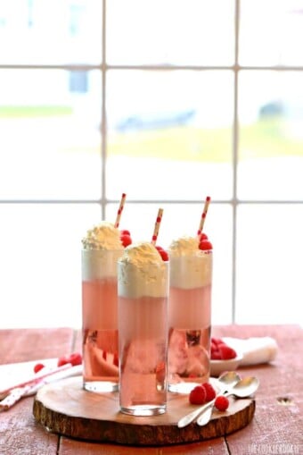 Raspberry Italian Cream Soda (Alcoholic Version) - The Cookie Rookie®