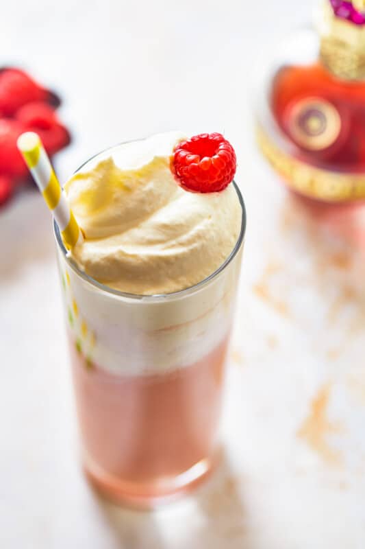 Raspberry Italian Cream Soda (Alcoholic Version) - The Cookie Rookie®