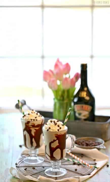 Irish Cream Milkshake (Boozy Shake) - The Cookie Rookie®