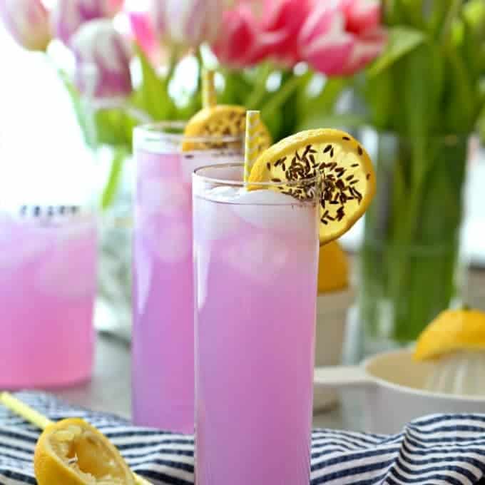 Lavender Lemonade Recipe - Mocktail or Cocktail - The Cookie Rookie