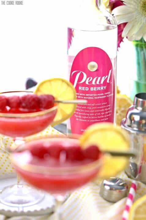 Raspberry Lemon Drop Martinis Recipe - The Cookie Rookie®