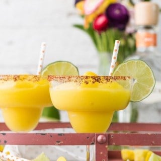 Super Easy Chili Mango Margaritas