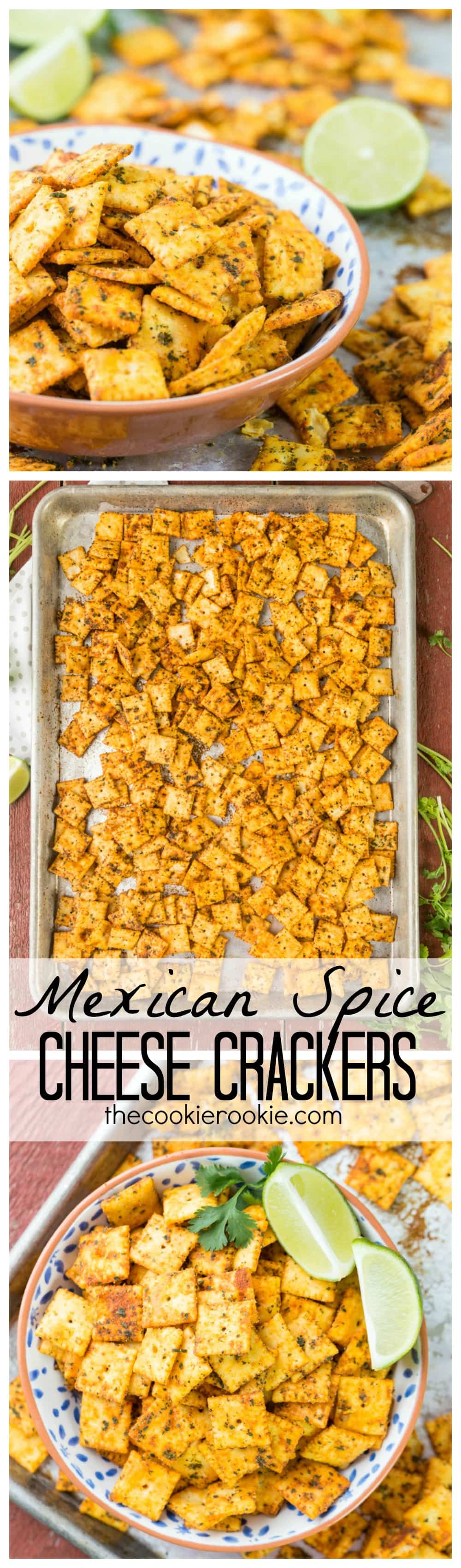 Mexican Spice Cheese Crackers Recipe - The Cookie Rookie®