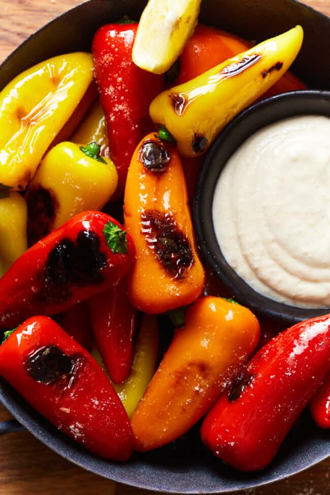 Blistered Sweet Peppers Recipe - The Cookie Rookie®