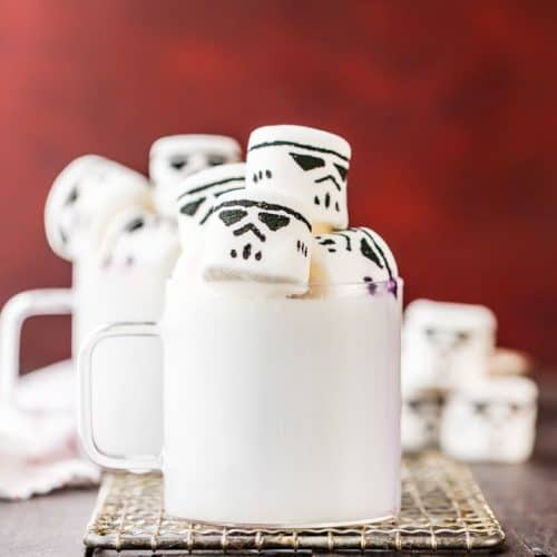 White Hot Chocolate with Stormtrooper Marshmallows Recipe - The Cookie ...