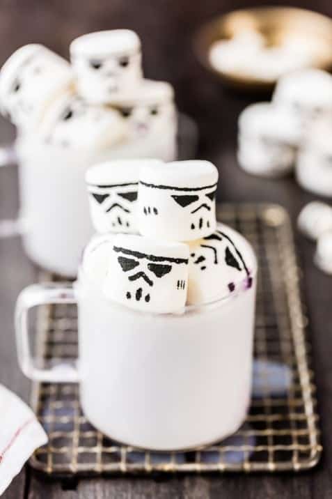 White Hot Chocolate with Stormtrooper Marshmallows Recipe - The Cookie ...