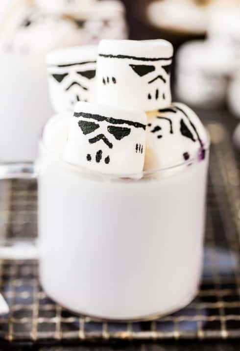 White Hot Chocolate with Stormtrooper Marshmallows Recipe - The Cookie ...