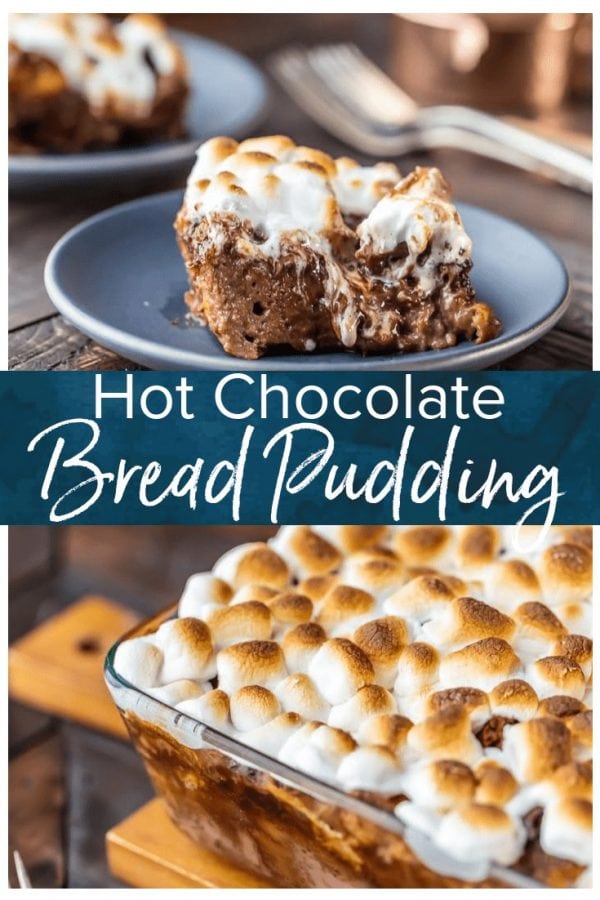 Hot Chocolate Bread Pudding Recipe - The Cookie Rookie®
