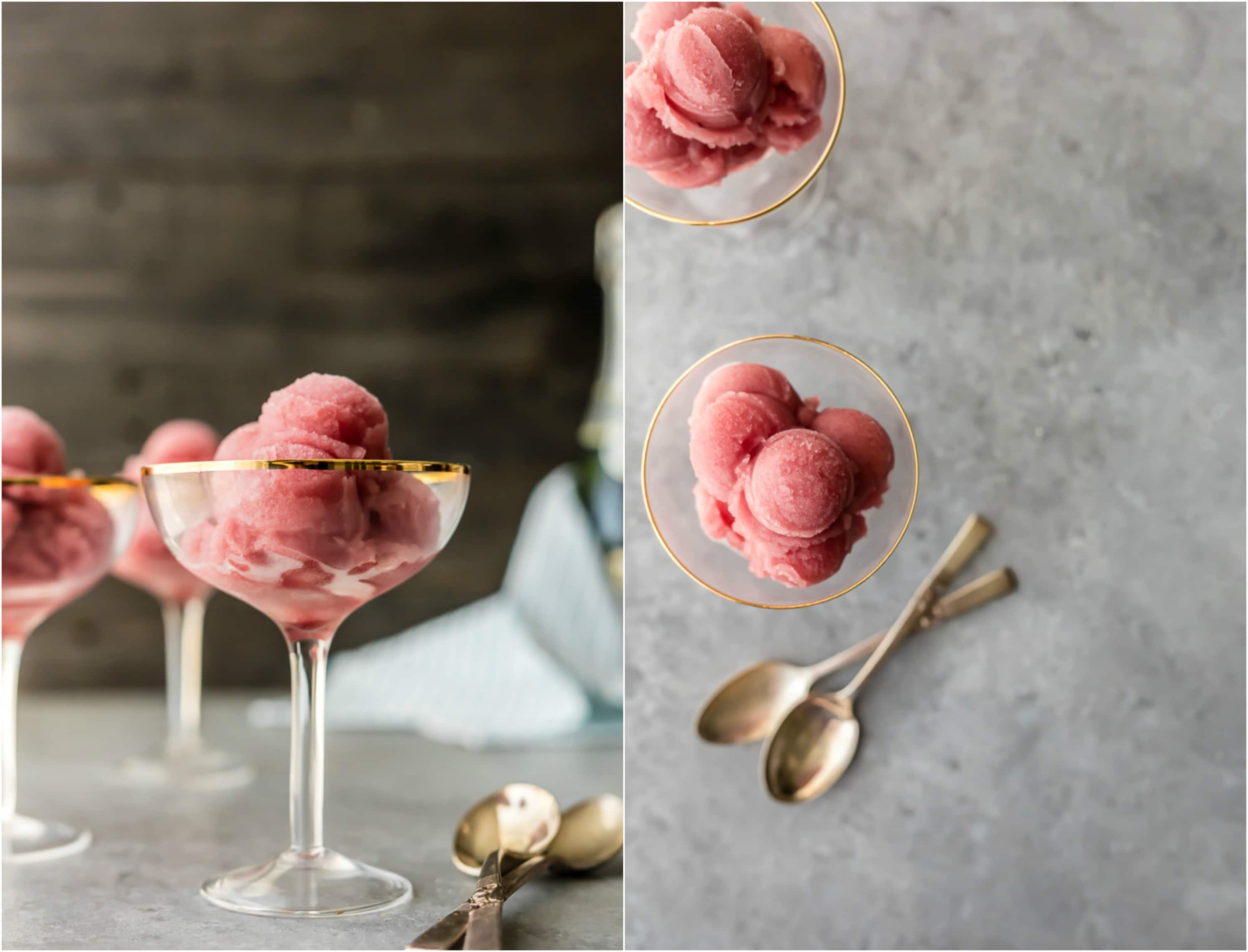Pomegranate Champagne Sorbet Recipe - The Cookie Rookie®
