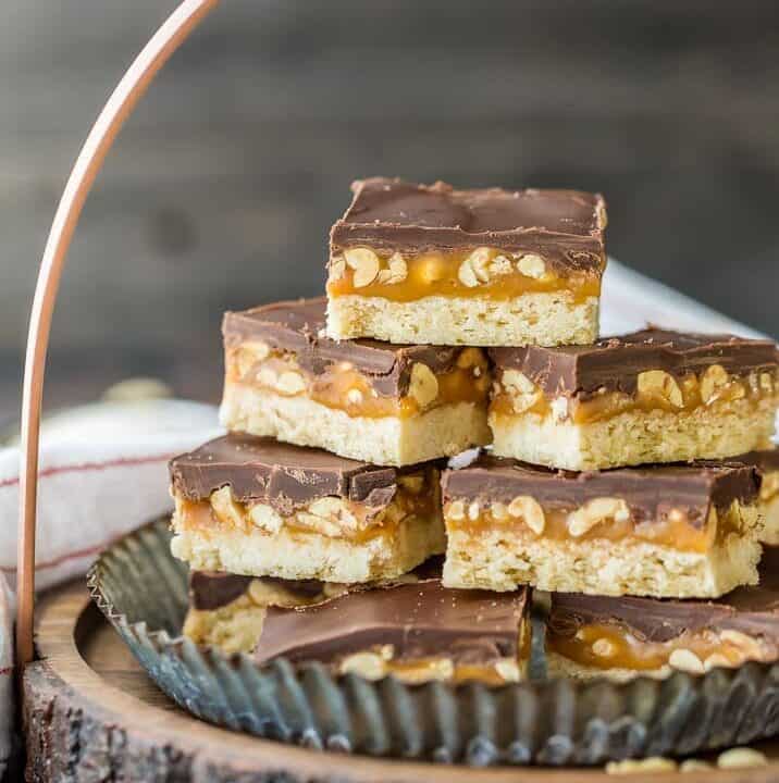 Snickers Cookies Bars Recipe + VIDEO - The Cookie Rookie