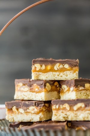Snickers Cookies Bars Recipe + VIDEO - The Cookie Rookie