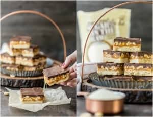 Snickers Cookies Bars Recipe + VIDEO - The Cookie Rookie