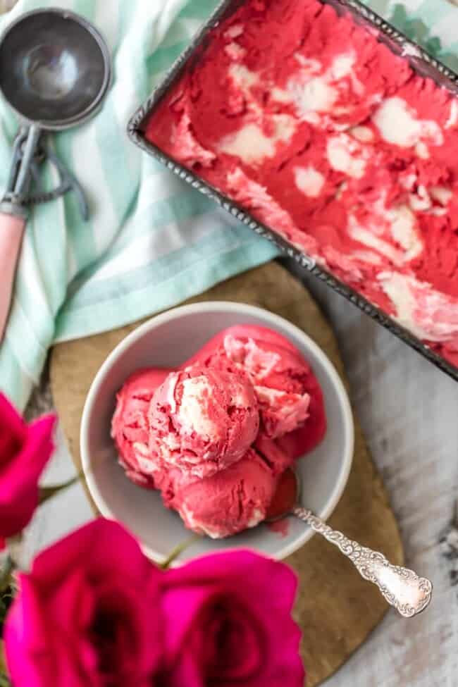 Red Velvet Ice Cream Cream Cheese Ice Cream Recipe The Cookie Rookie®