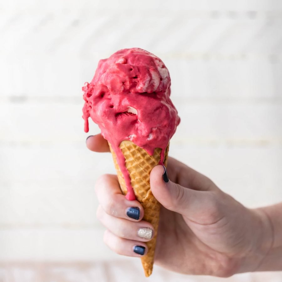 Red Velvet Ice Cream (Cream Cheese Ice Cream) Recipe - The Cookie Rookie®