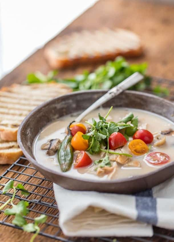 Thai Coconut Chicken Soup {HOW TO VIDEO} - The Cookie Rookie®