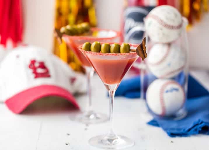 Dirty Redbird Martini (Cardinals Cocktail) Recipe - The Cookie Rookie®