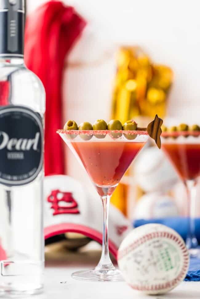 Dirty Redbird Martini (Cardinals Cocktail) Recipe - The Cookie Rookie®
