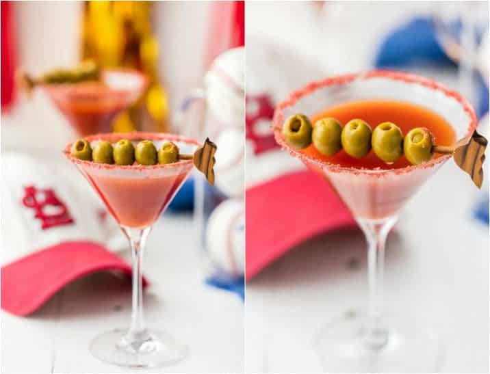 Dirty Redbird Martini (Cardinals Cocktail) Recipe - The Cookie Rookie®