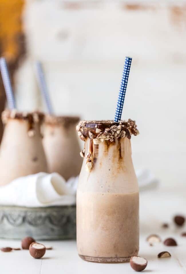 Chocolate Banana Malt Milkshake Recipe - The Cookie Rookie®