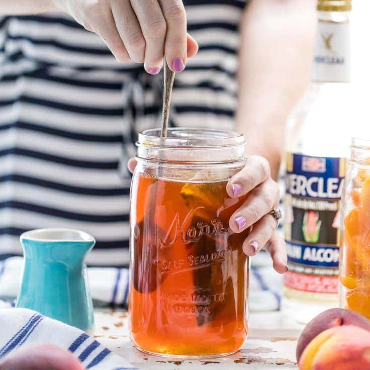 Homemade Peach Tea Vodka (Plus the Spiked Peach Arnold Palmer!) Recipe ...