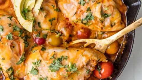 Skillet Chicken con Queso Recipe - The Cookie Rookie