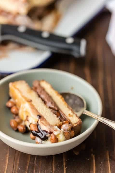 Easy Snickers Ice Cream Cake Recipe - The Cookie Rookie®