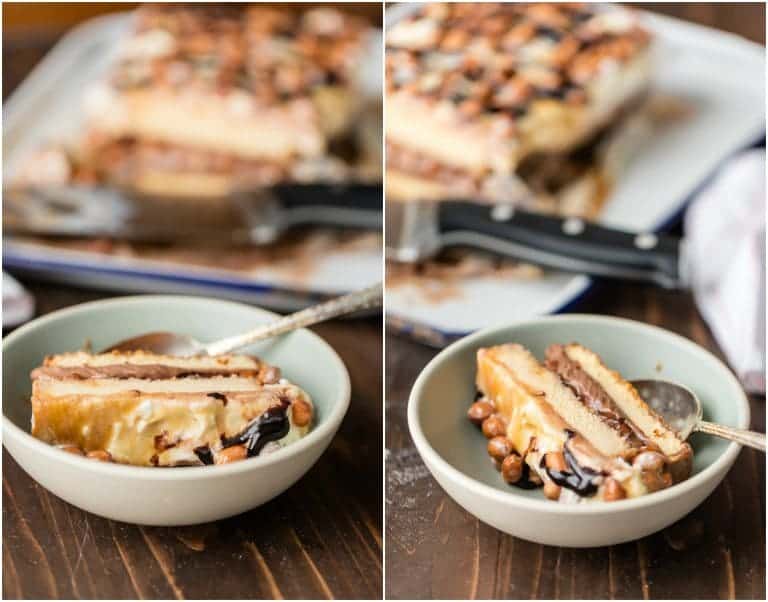 Easy Snickers Ice Cream Cake Recipe - The Cookie Rookie®