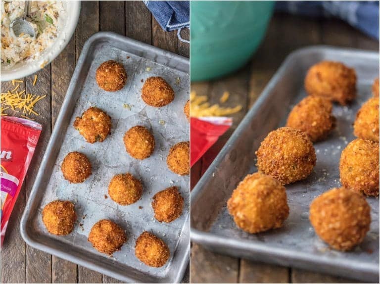 Fried Mashed Potato Balls (Loaded Mashed Potato Bites) Recipe - The ...