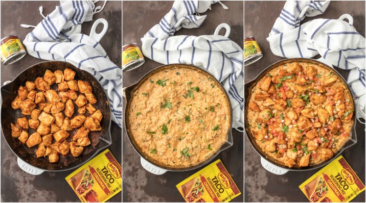 Skillet Chicken con Queso Recipe - The Cookie Rookie