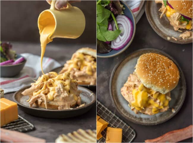 Slow Cooker Rotel Dip Chicken Sandwiches Recipe - The Cookie Rookie®