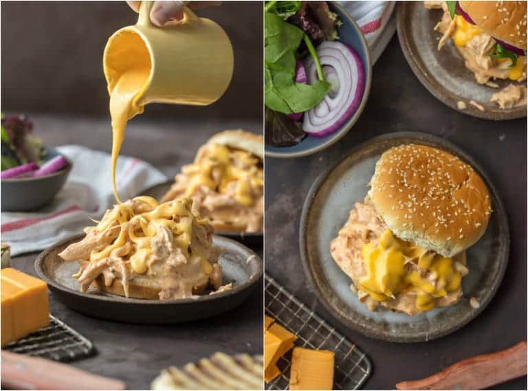 Slow Cooker Rotel Dip Chicken Sandwiches Recipe - The Cookie Rookie®