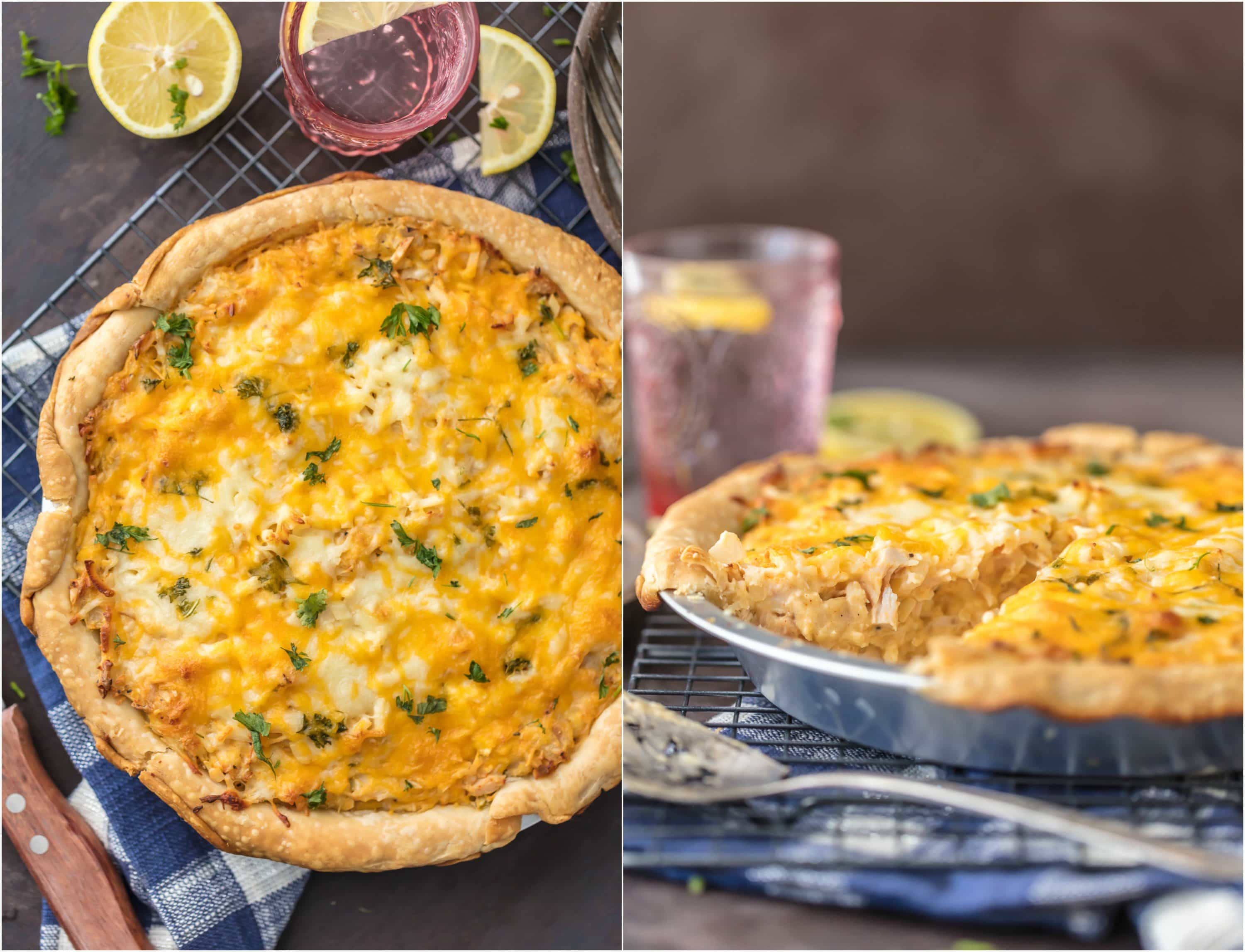 Baked Chicken Salad Pie - The Cookie Rookie