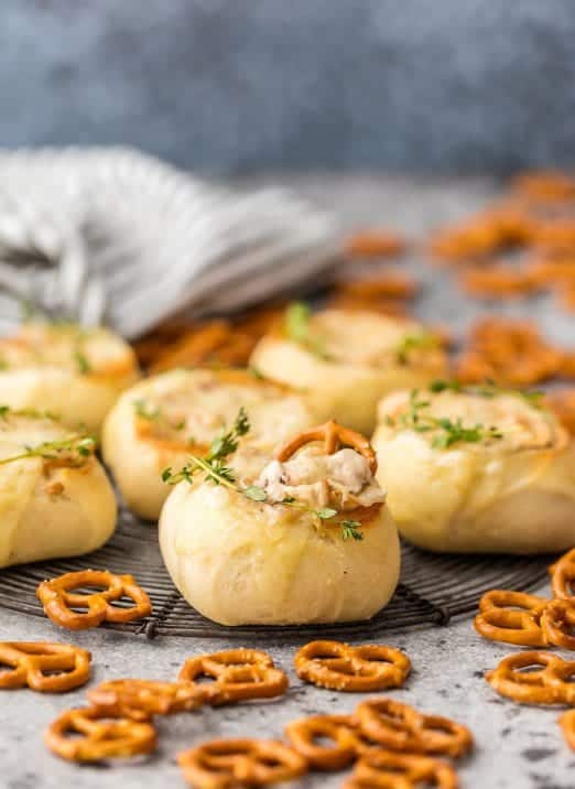 French Onion Dip Mini Bread Bowls Recipe - The Cookie Rookie®