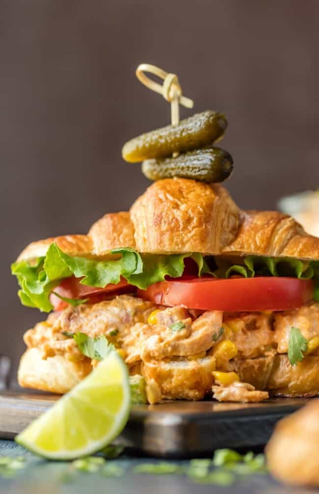 Mexican Chicken Salad Sandwiches Recipe - The Cookie Rookie®