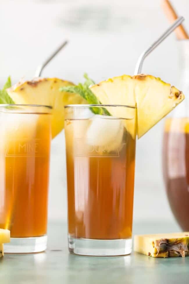 Skinny Pineapple Tea (Sweet Iced Tea Recipe) - The Cookie Rookie®