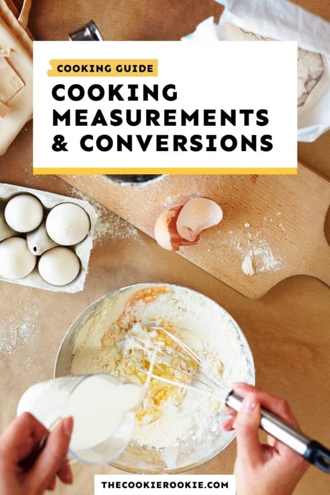 Basic Cooking Measurements & Kitchen Conversion Chart (FREE Printable)