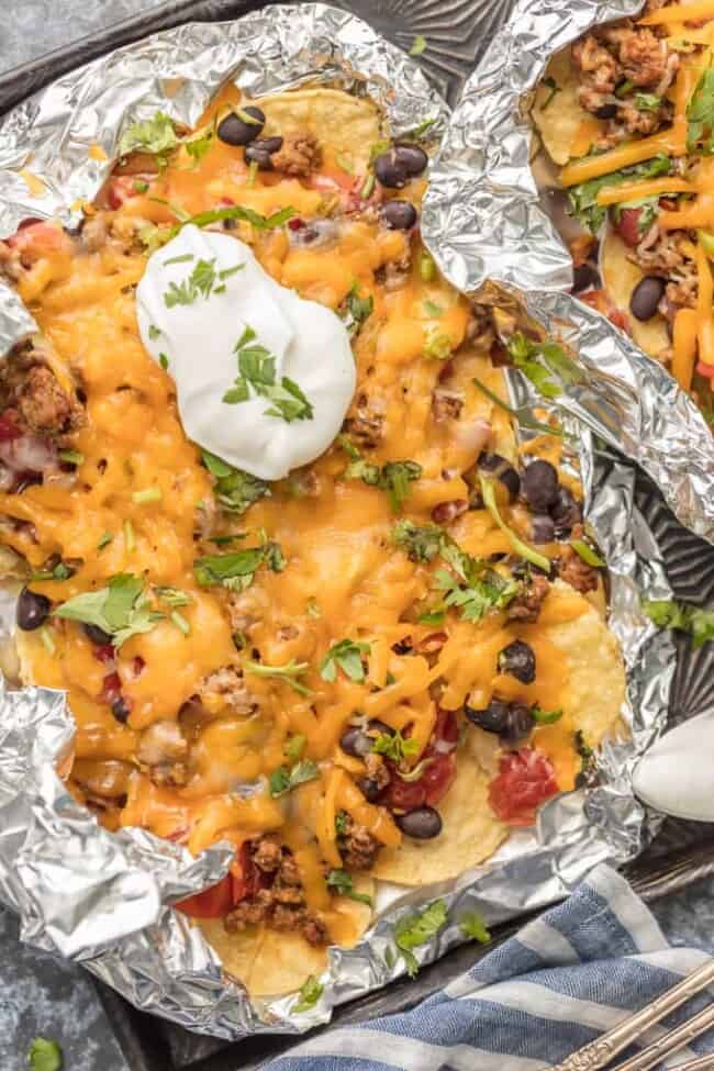 Foil Packet Nachos Recipe - The Cookie Rookie®
