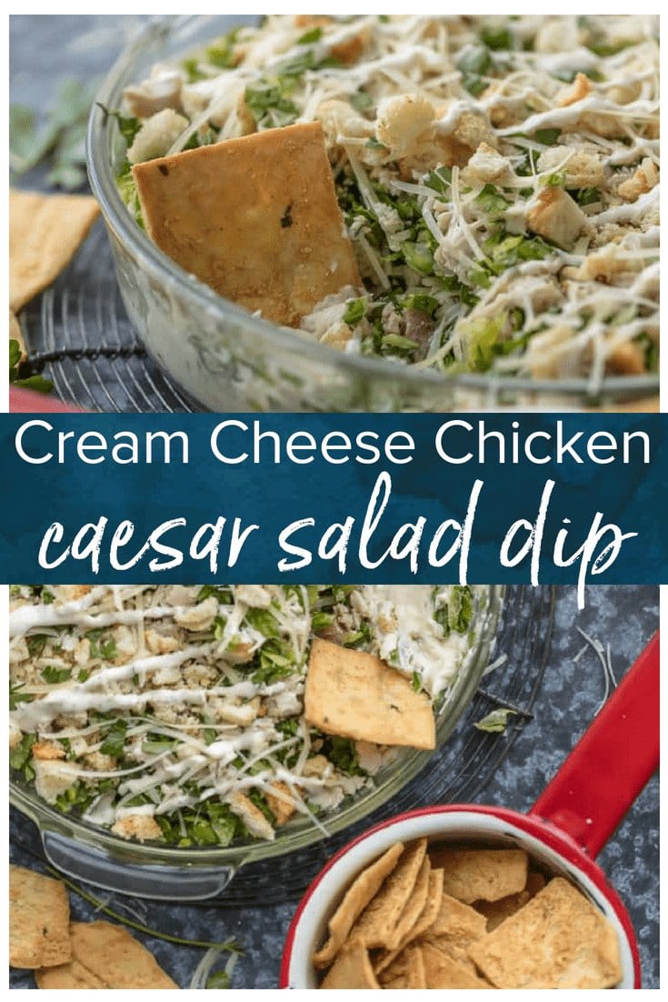 Chopped Chicken Caesar salad Dip Recipe - The Cookie Rookie®