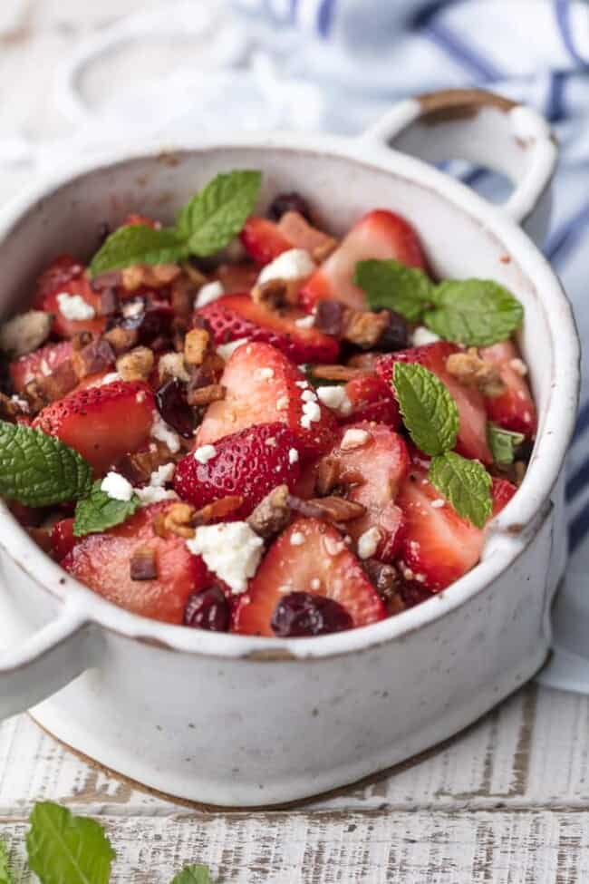 Strawberry Bacon Salad with Honey Lime Balsamic Vinaigrette Recipe ...