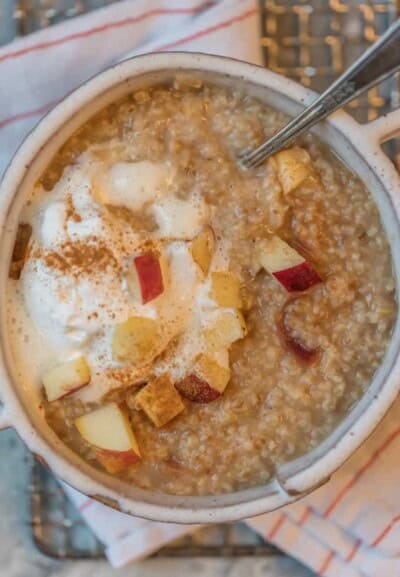 Instant Pot Apple Pie Oatmeal Recipe - The Cookie Rookie®