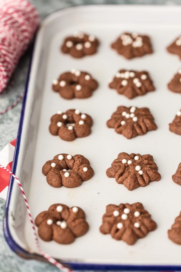 Spritz Cookie Recipe (Gluten Free Chocolate Spritz Cookies)