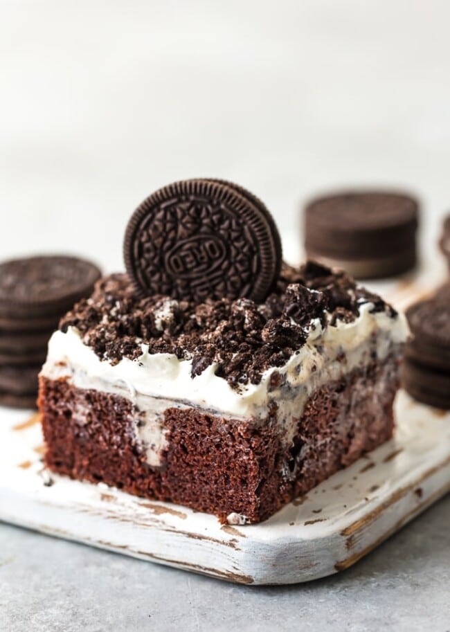Oreo Cake (Creamy Oreo Poke Cake) Recipe - The Cookie Rookie®